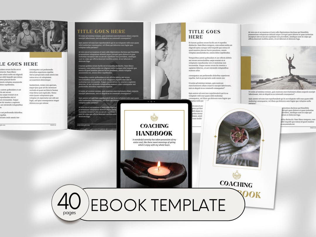 Editable Workbook Ebook Canva Template, Coaches and Course Creator ...