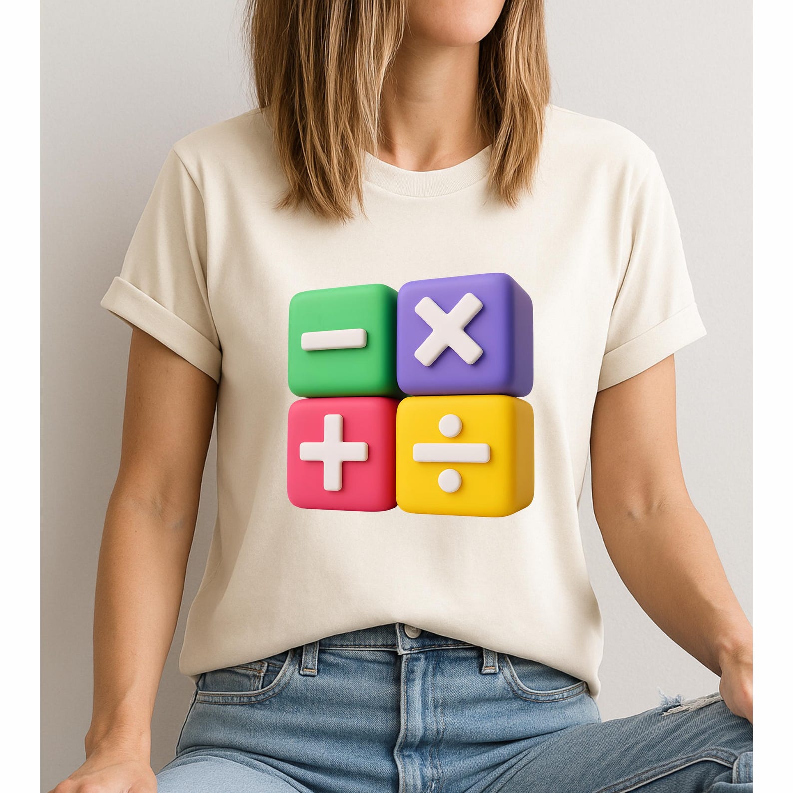 3D Math Symbols PNG & PDF | Colorful Arithmetic Clipart | Plus Minus ...