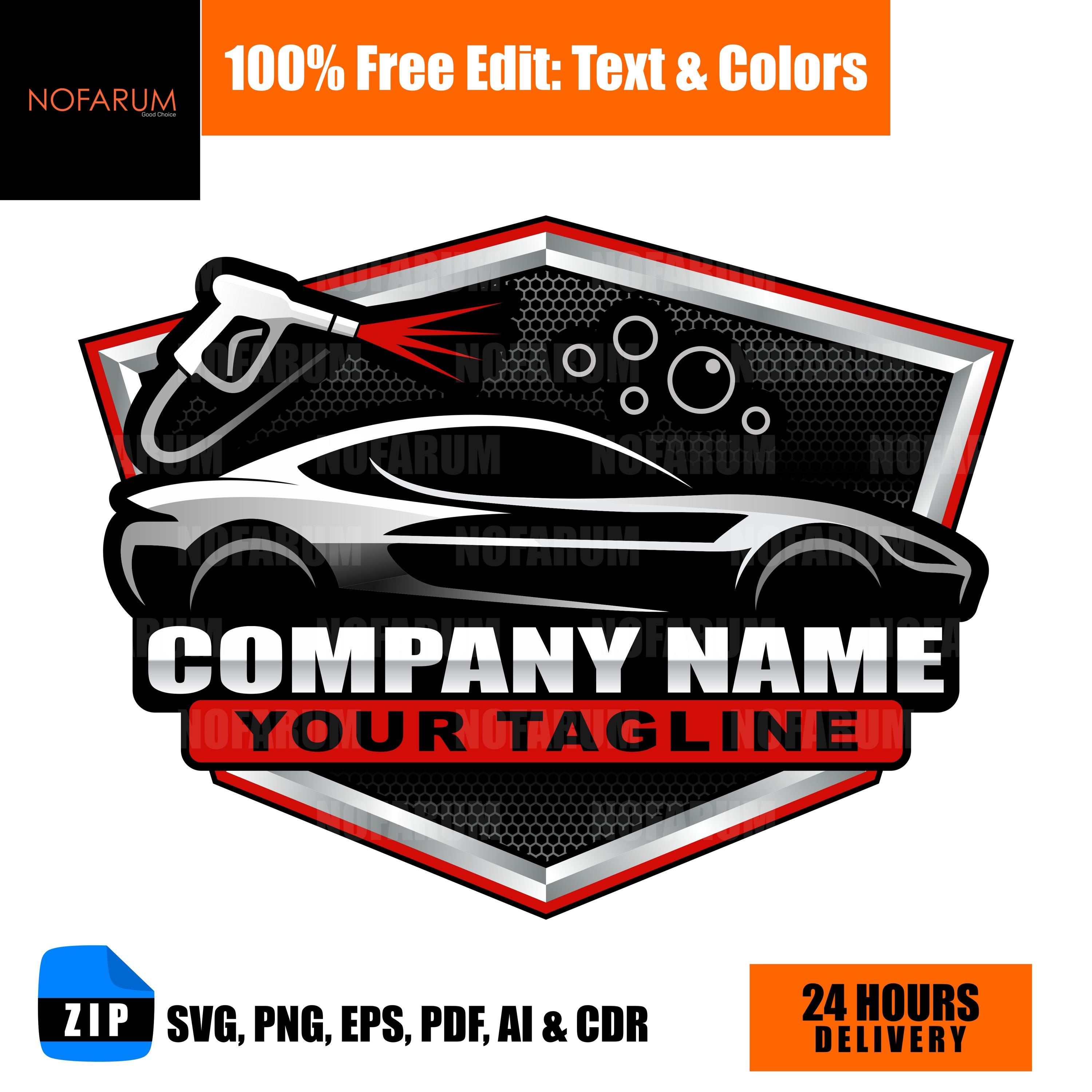 Car Wash Logo Template | Auto Detailing Branding (svg, Png, Eps, Ai ...