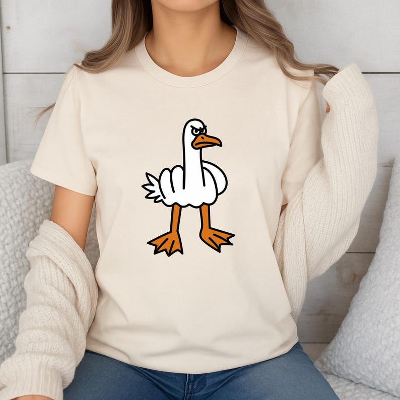 Middle Finger Goose SVG: Angry Meme Animal Art (digital Files) - Etsy