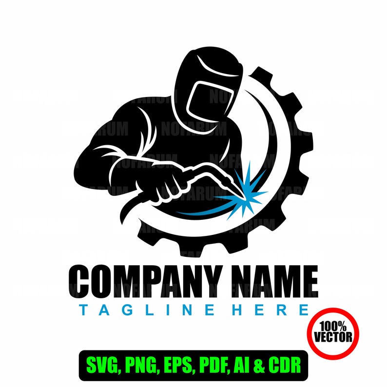 Welding Logo Design | Industrial Welder Logo Vector | Fabrication ...
