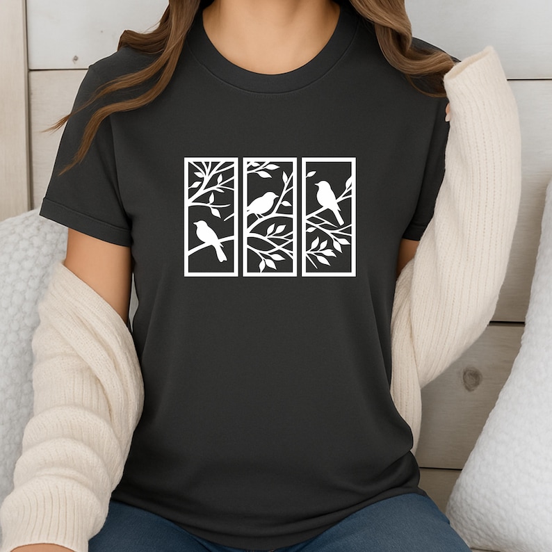 Bird on Branch SVG: Laser Cut Wall Art, Cricut Ready (digital Download ...