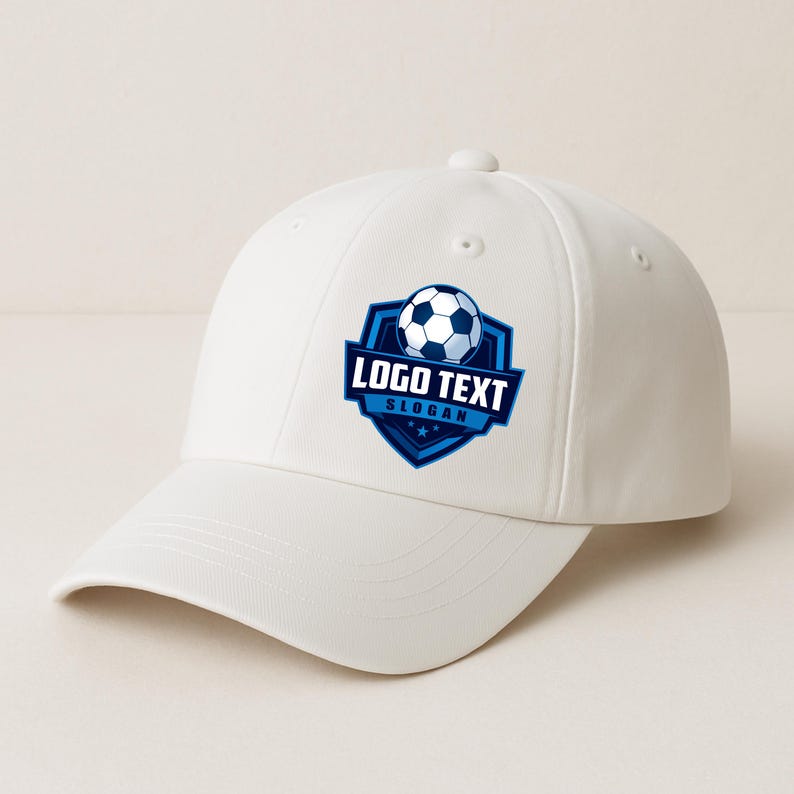 Custom Soccer Logo Template: Editable Football Team Badge (instant ...