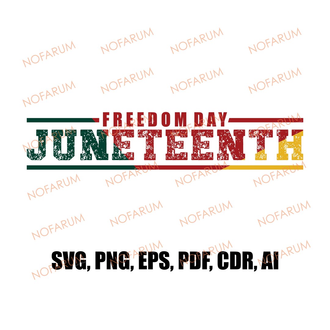 Juneteenth Freedom Day SVG Graphic for Shirts, Stickers, Celebration ...