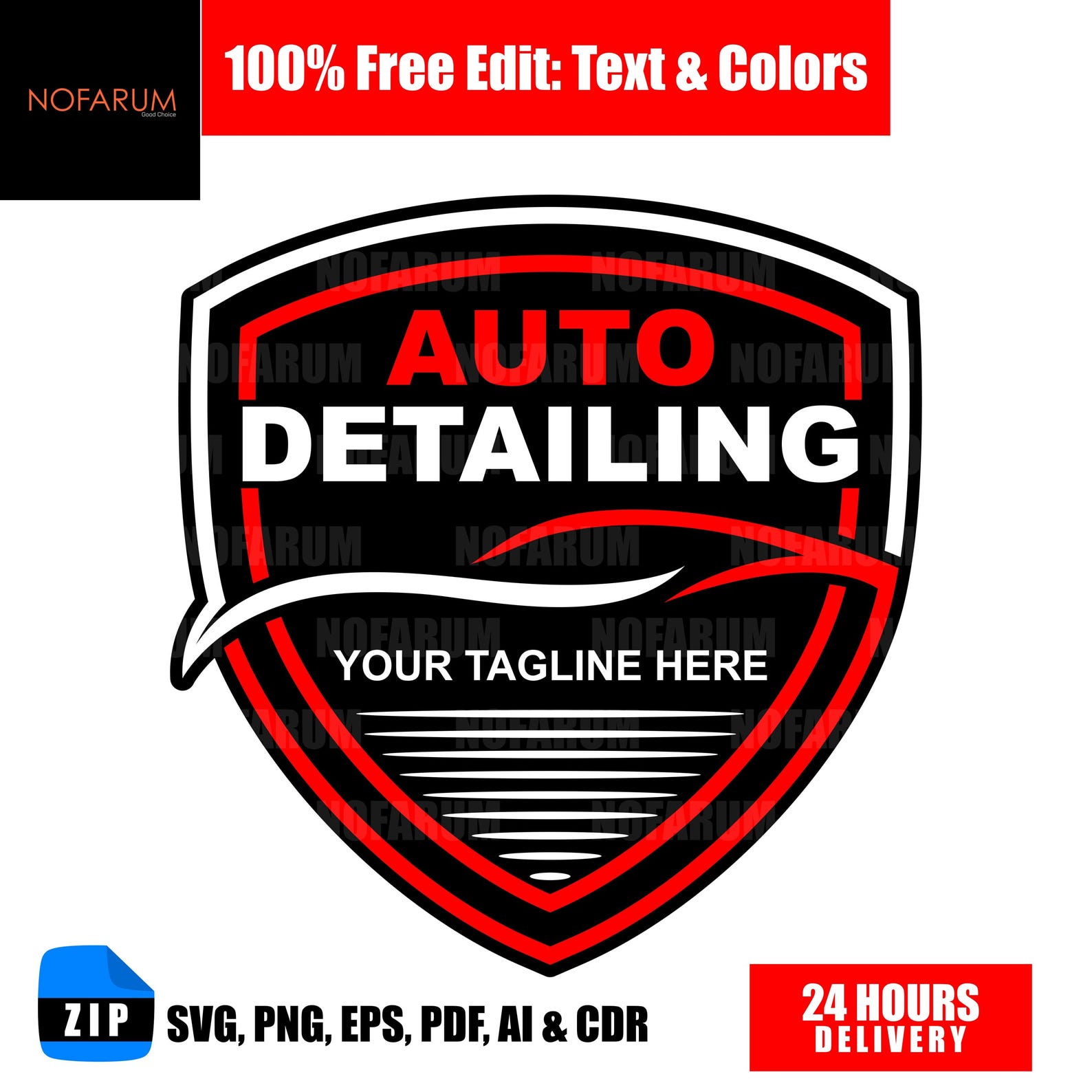 Auto Detailing Logo SVG Shield Badge Car Wash Garage Branding Cricut ...