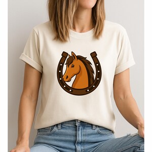 Horse Head With Horseshoe SVG | Western Cowboy Logo | Equestrian ...