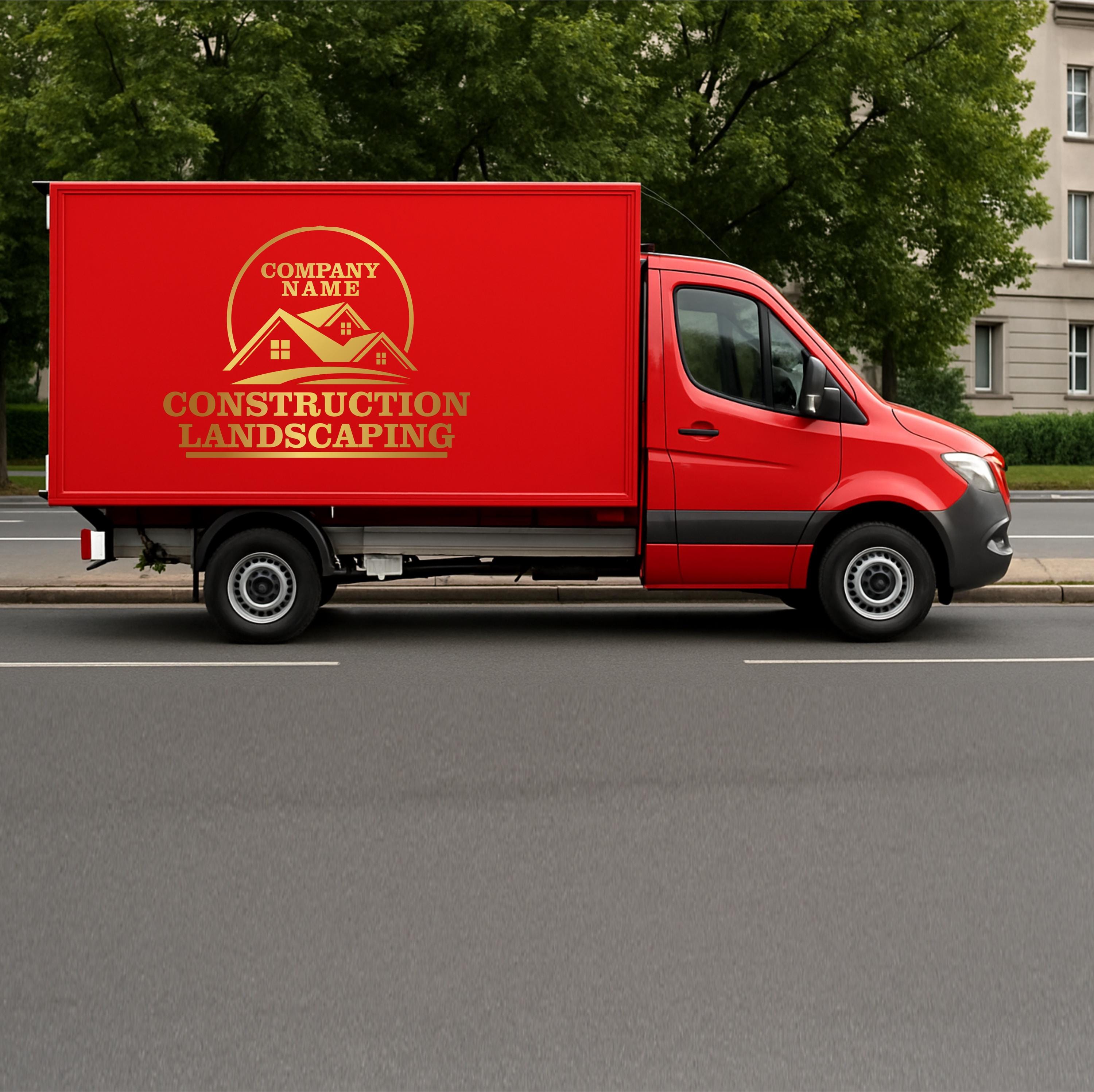 Gold Construction Landscaping Logo | House Builder Logo | Real Estate ...