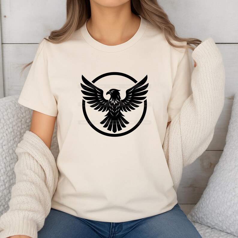 Eagle Emblem SVG | Patriotic Bird Logo Vector (digital Download) - Etsy