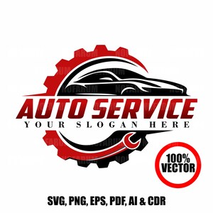 Car Repair Vector Logo Design | Auto Mechanic Garage (svg, Png, Eps ...