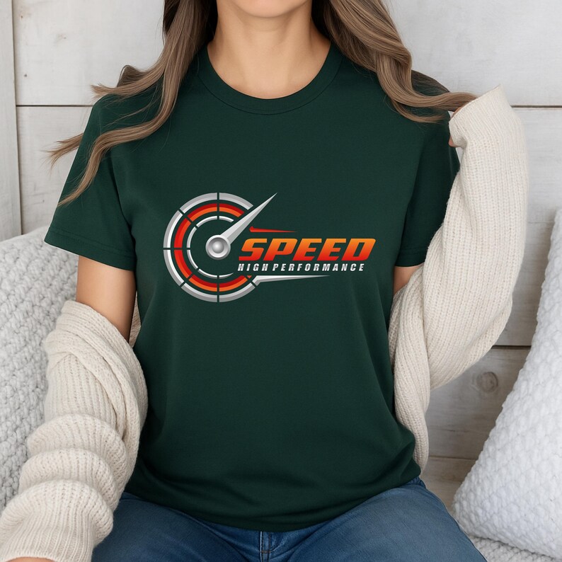 Speed Performance Logo SVG Racing Speedometer Gauge Automotive Brand ...