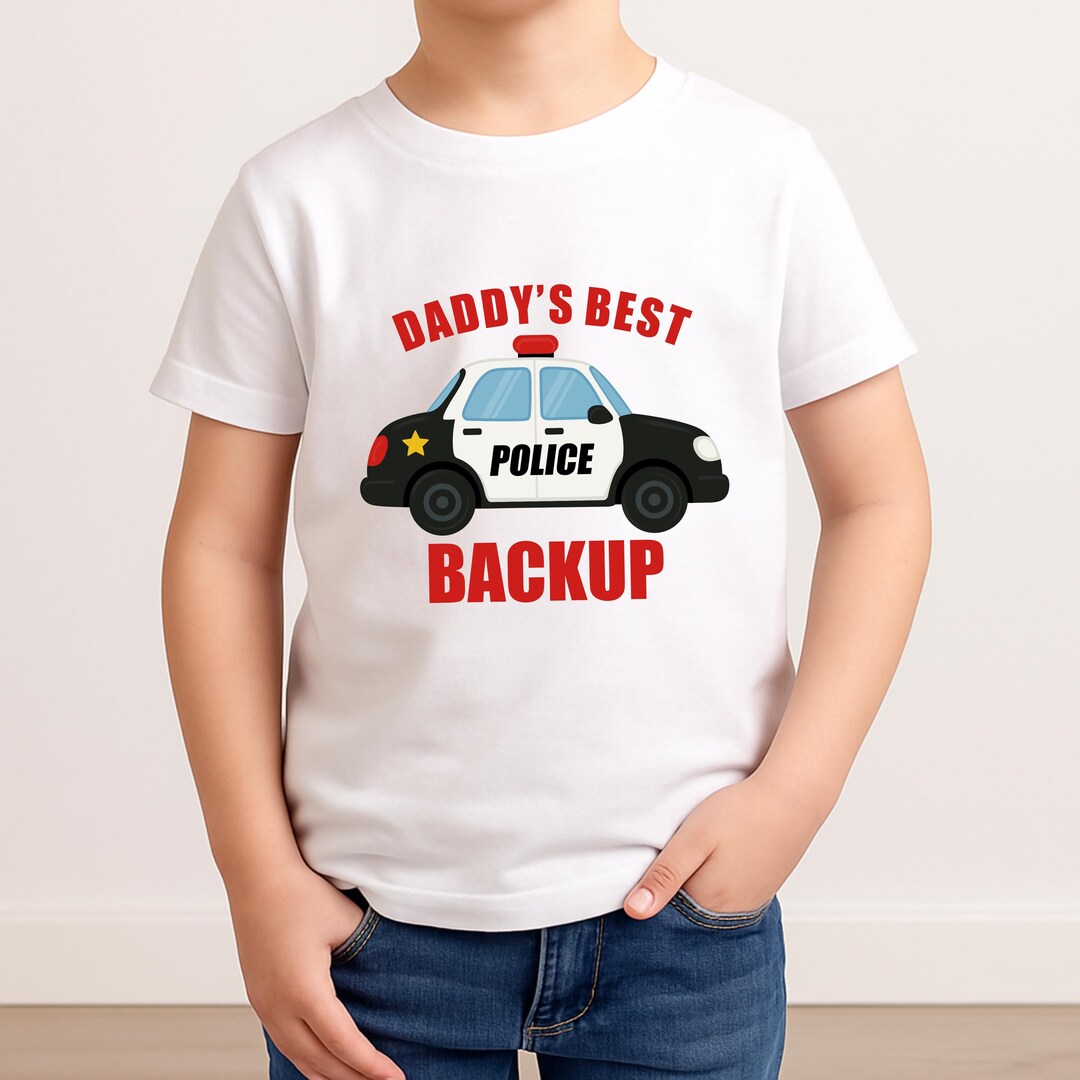 Daddy's Backup Police Car SVG | Father's Day Clipart (digital Download ...