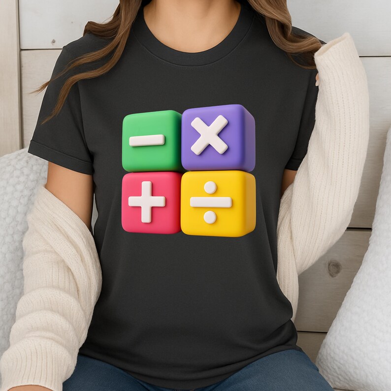 3D Math Symbols PNG & PDF | Colorful Arithmetic Clipart | Plus Minus ...