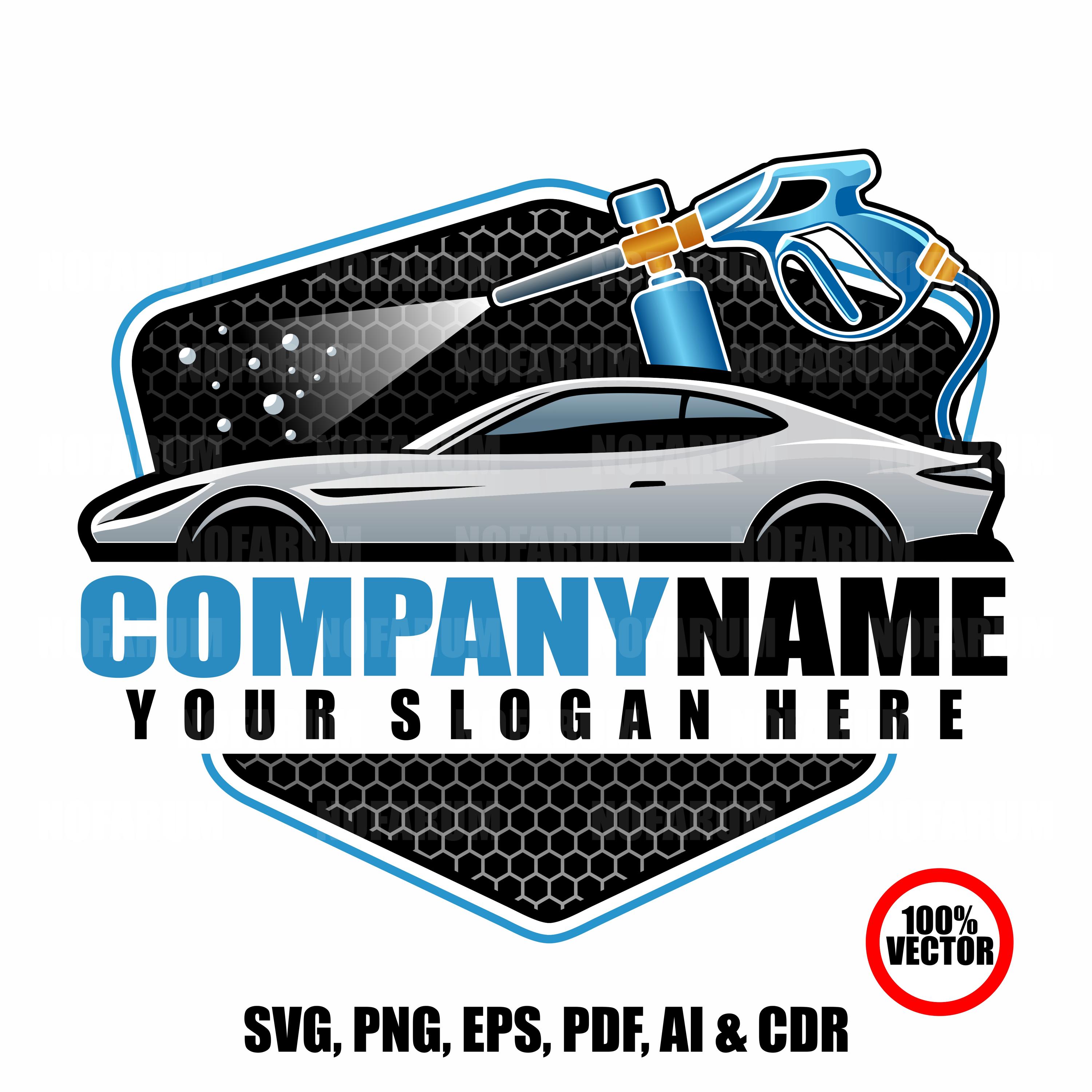 Car Wash Logo | Auto Detailing Service Logo Design | Pressure Wash ...