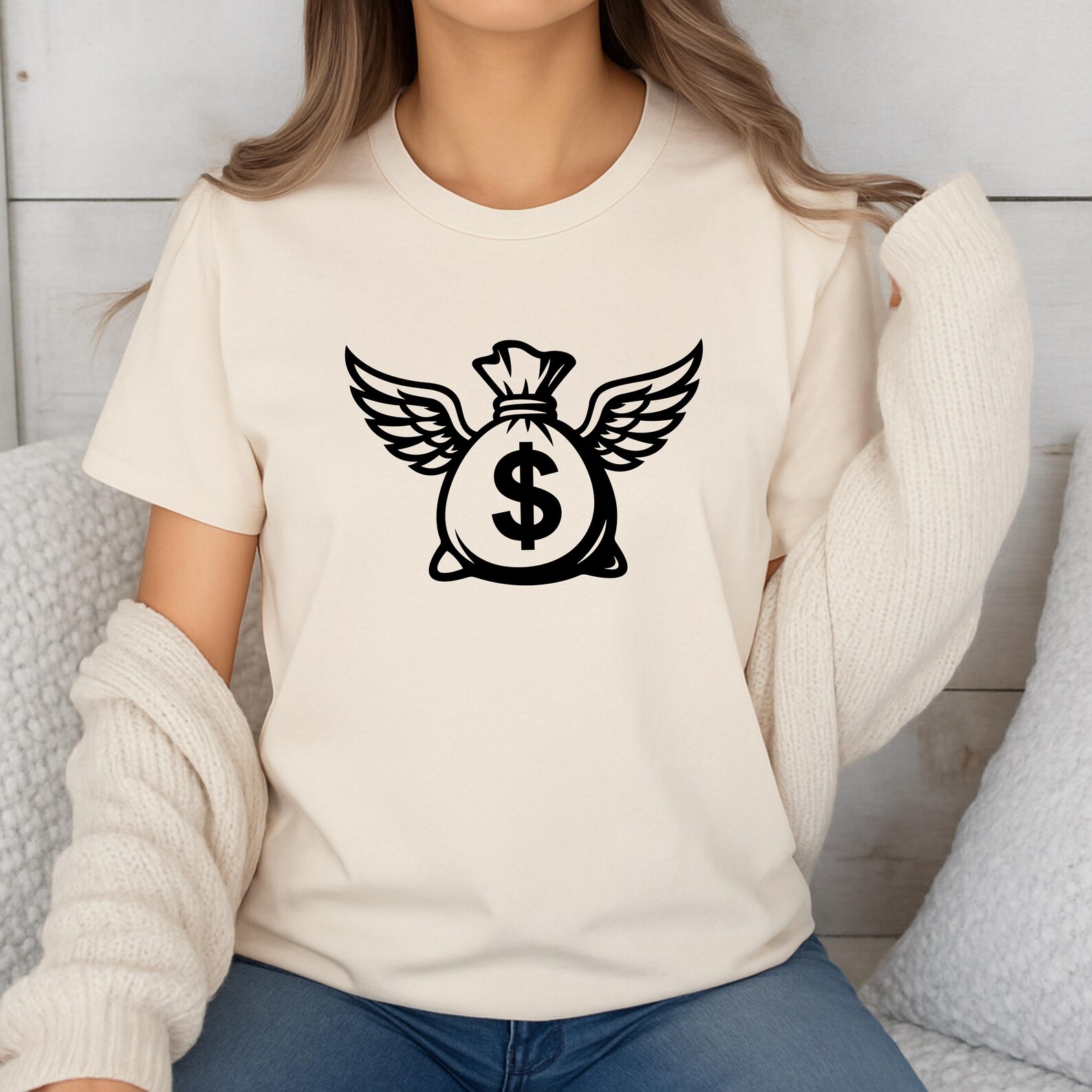 Flying Money Bag SVG | Dollar Vector Clipart (digital Download) - Etsy