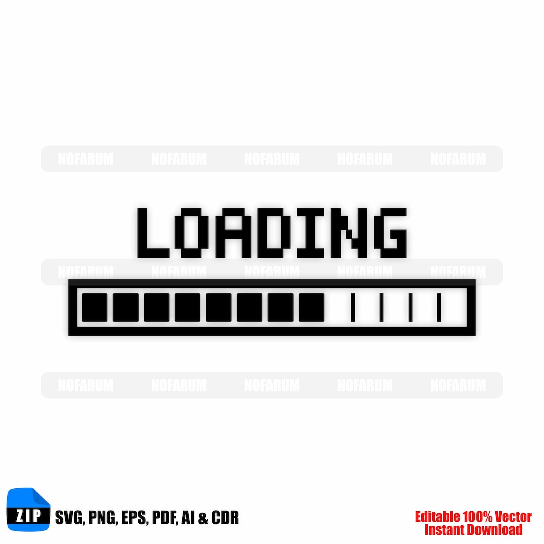 Loading Bar SVG, Minimalist Progress Line Art (digital Download) - Etsy
