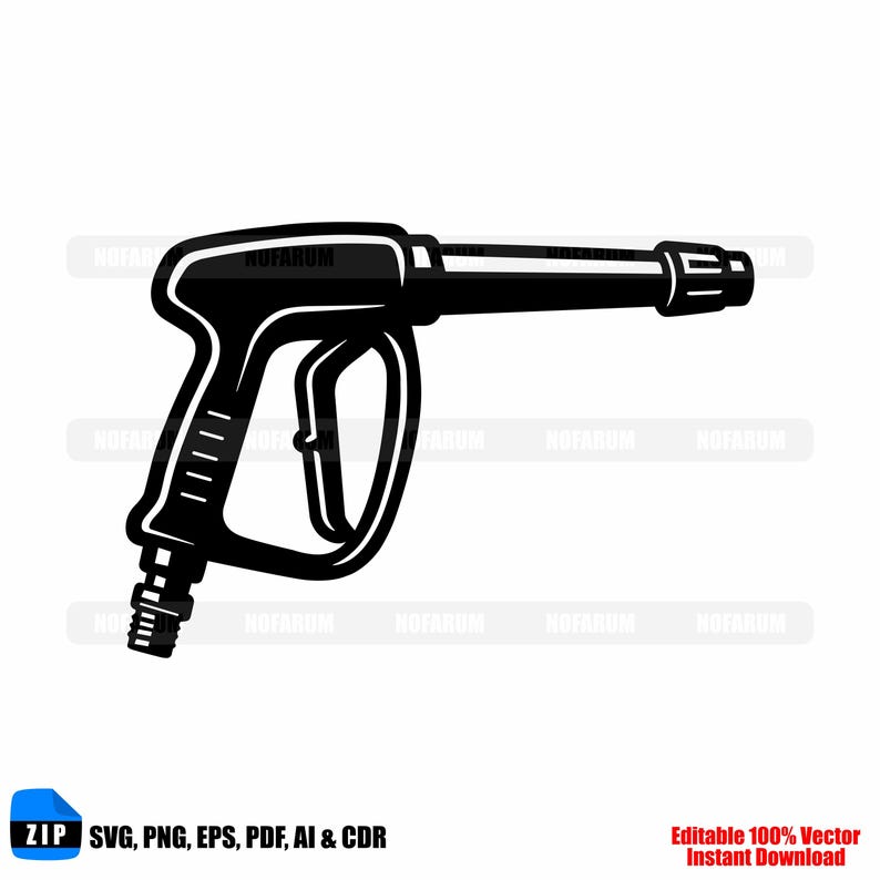 Pressure Washer Gun SVG Power Wash Tool Cleaning Equipment Cricut Shirt ...