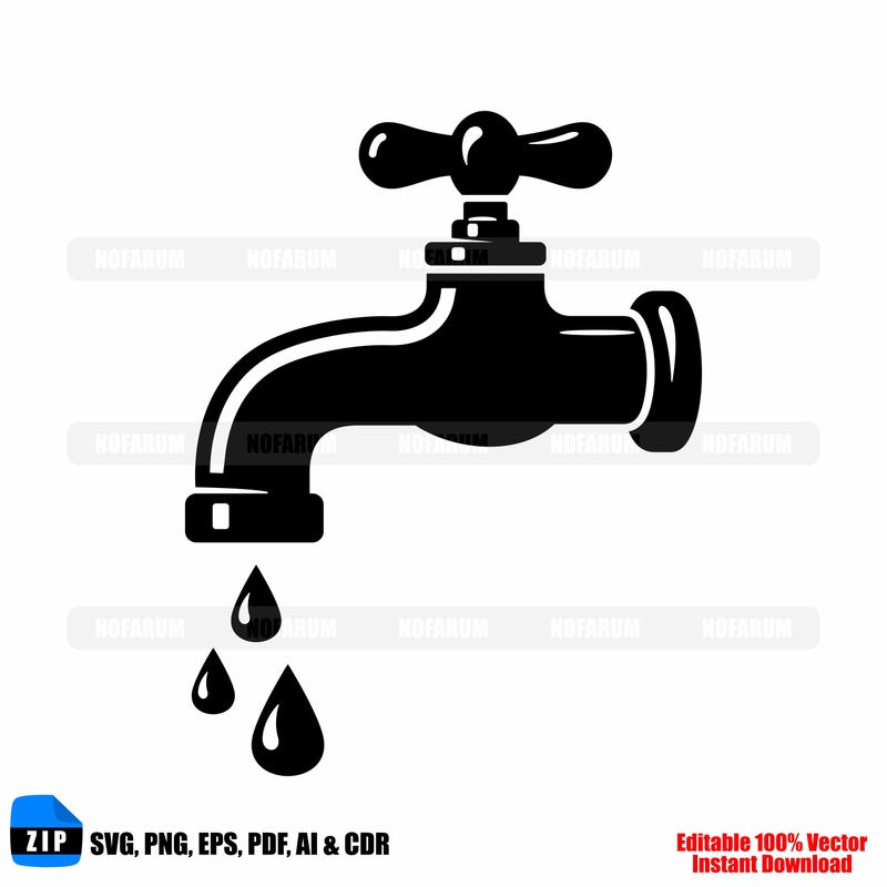 Faucet Svg - Etsy