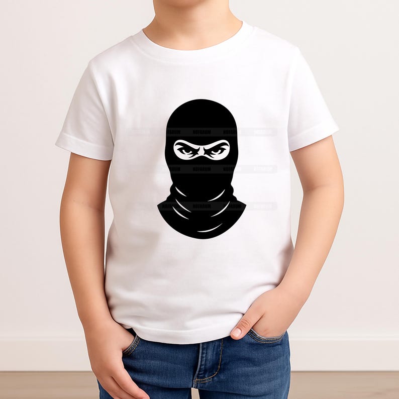 Balaclava Mask SVG Tactical Face Cover Criminal Silhouette Cricut ...