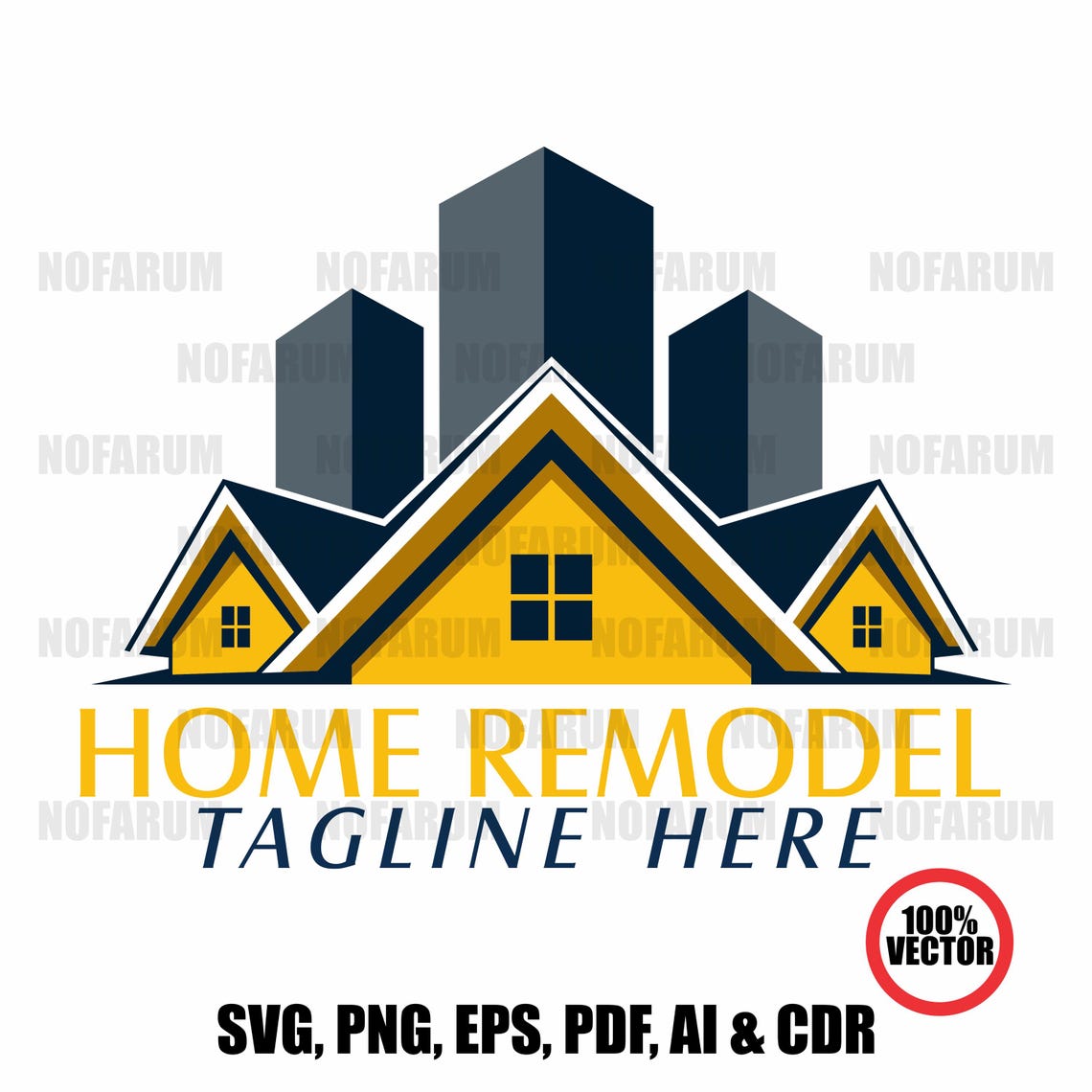 Editable Home Remodel Logo | Construction Company Logo | Real Estate ...