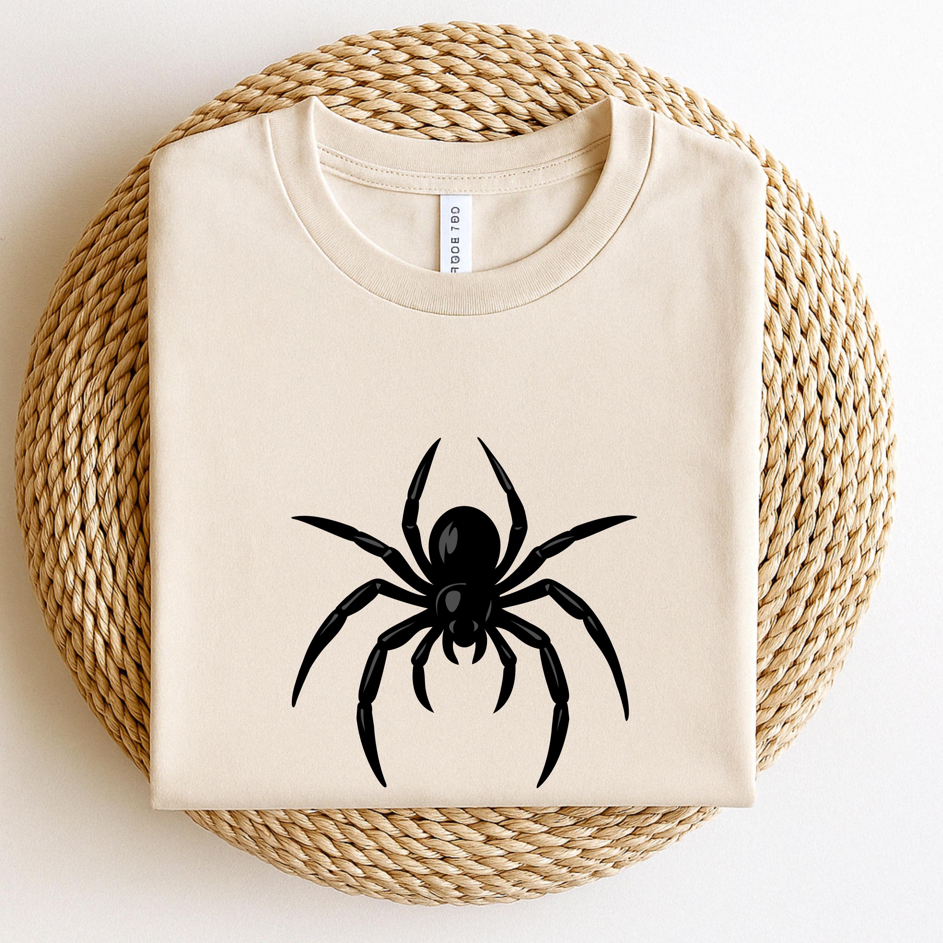 Black Spider SVG | Scary Spider Clipart for Halloween | Spider Vector ...
