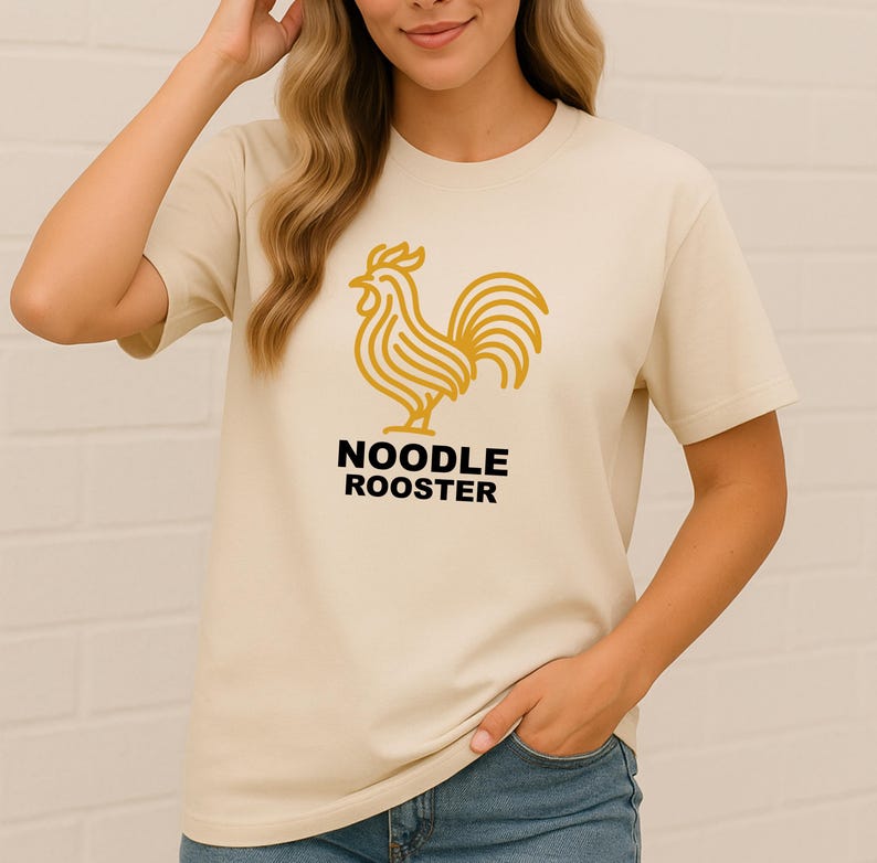 Noodle Rooster Logo – Chicken Line Art, Farm Mascot (svg, Png, Eps, Pdf ...