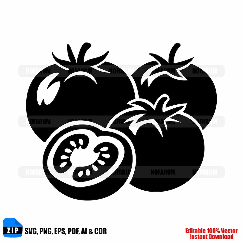 Tomato SVG Graphic for Kitchen Shirts, Stickers, Farm Decor, Cooking ...