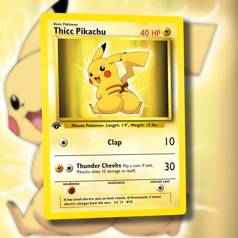 Thick Charizard Card - Etsy