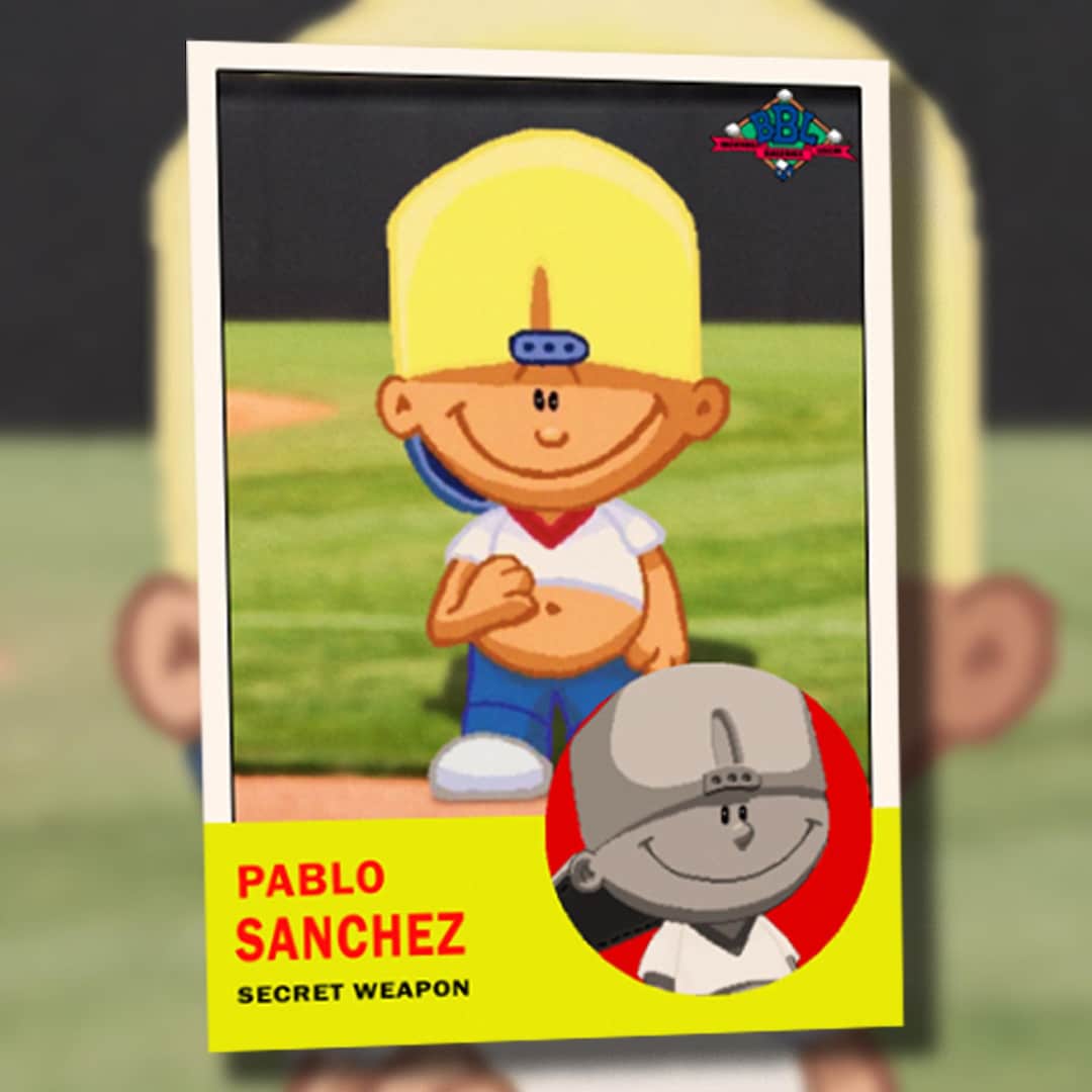 Pablo Sanchez Backyard Baseball Card - 1963 Topps Style Custom Card - Etsy