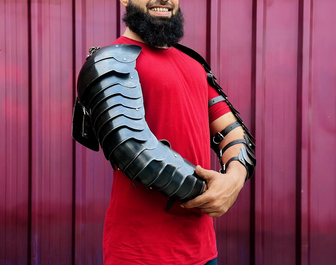 Medieval Roman Gladiator Larp Arm Guard | Galdiator Warrior Larp Arm Guard | Metal Arm ...