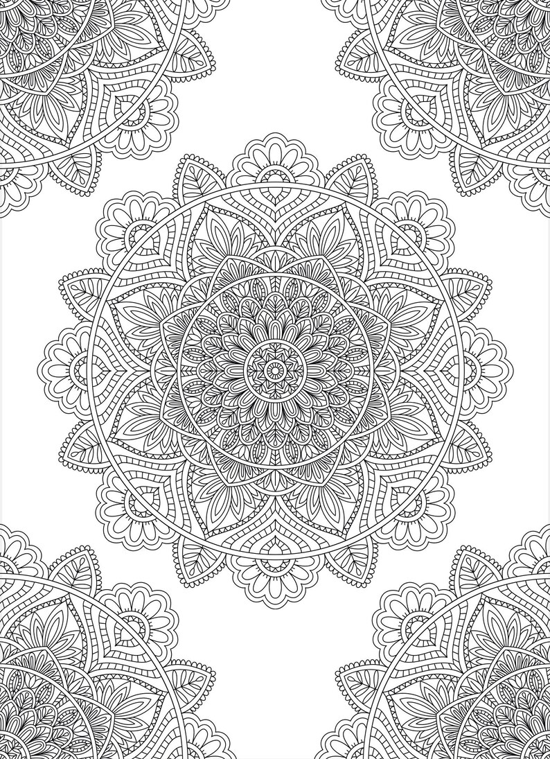 20 High-resolution Mandala Digital Prints, Printable Coloring Pages ...