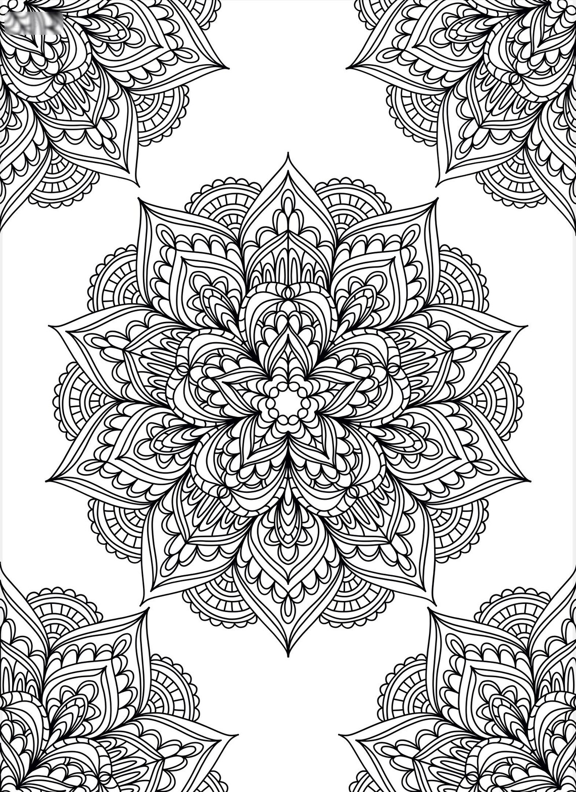 20 High-resolution Mandala Digital Prints, Printable Coloring Pages ...