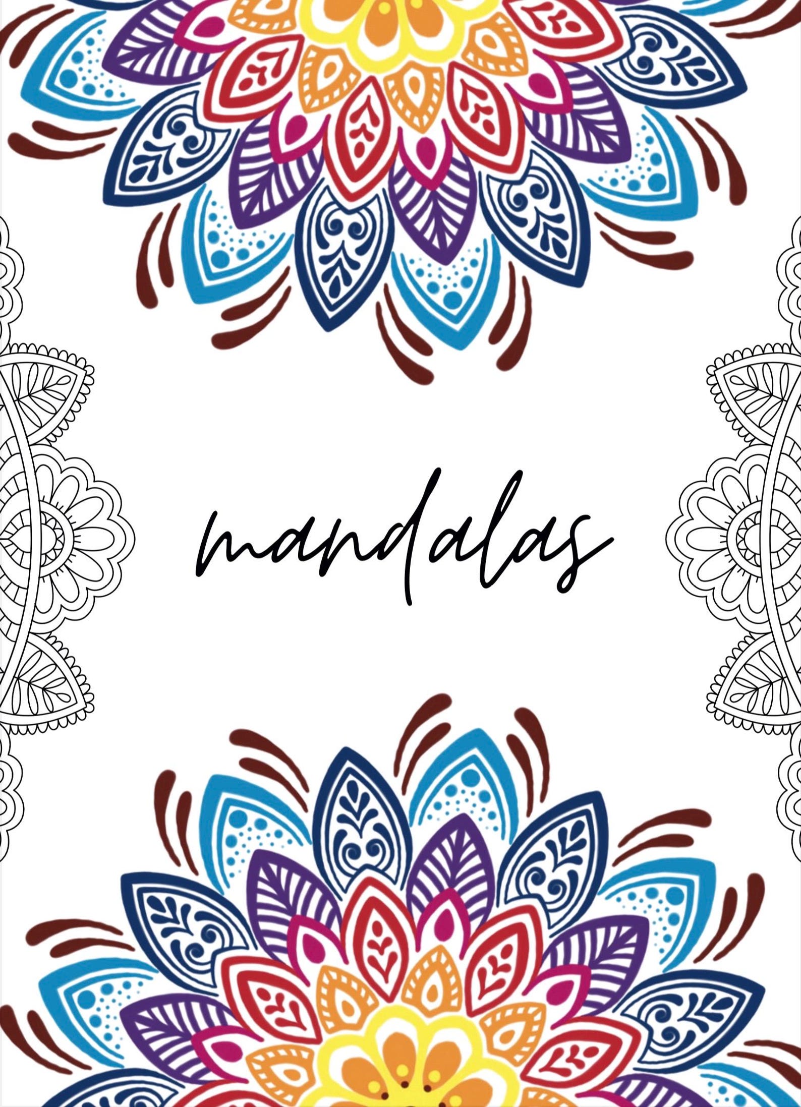 20 High-resolution Mandala Digital Prints, Printable Coloring Pages ...
