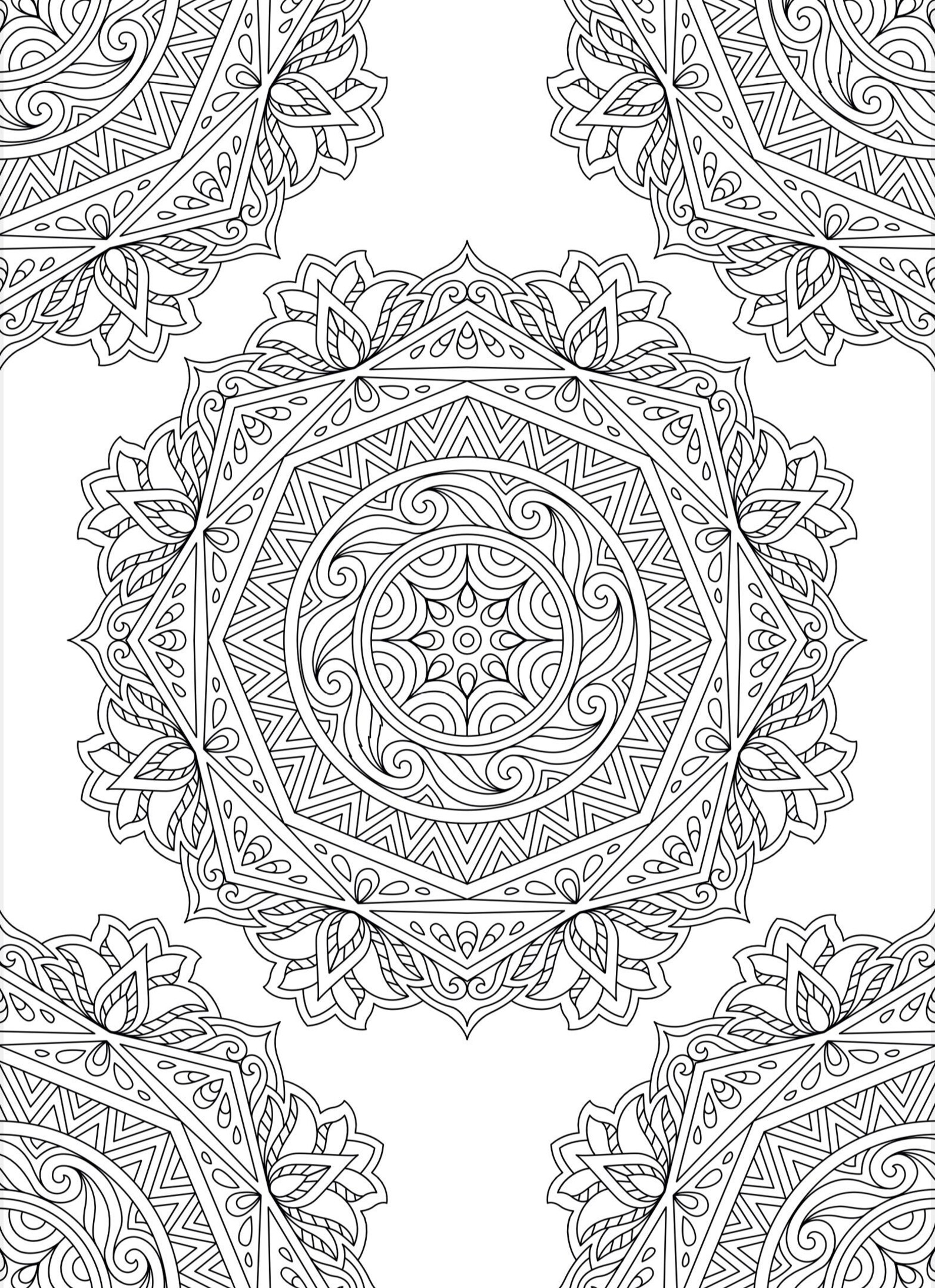 20 High-resolution Mandala Digital Prints, Printable Coloring Pages ...