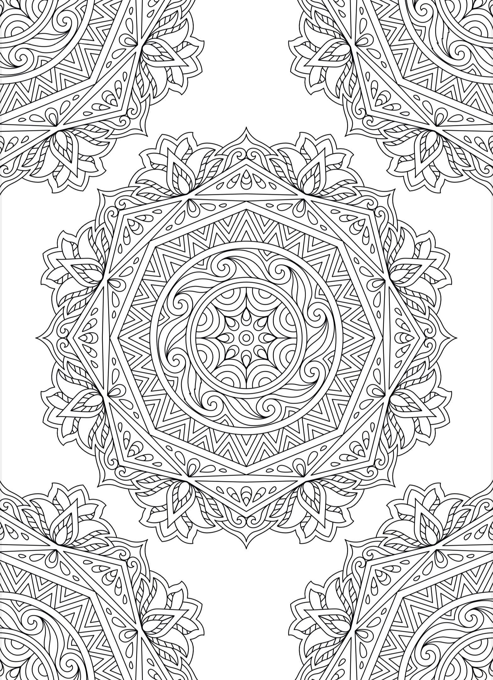 20 High-resolution Mandala Digital Prints, Printable Coloring Pages ...