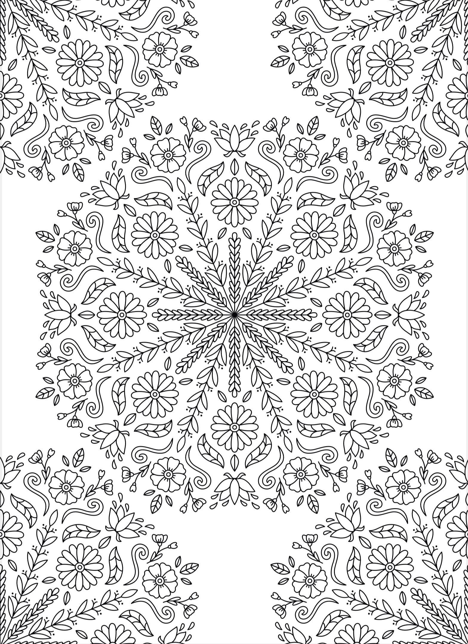 20 High-resolution Mandala Digital Prints, Printable Coloring Pages ...