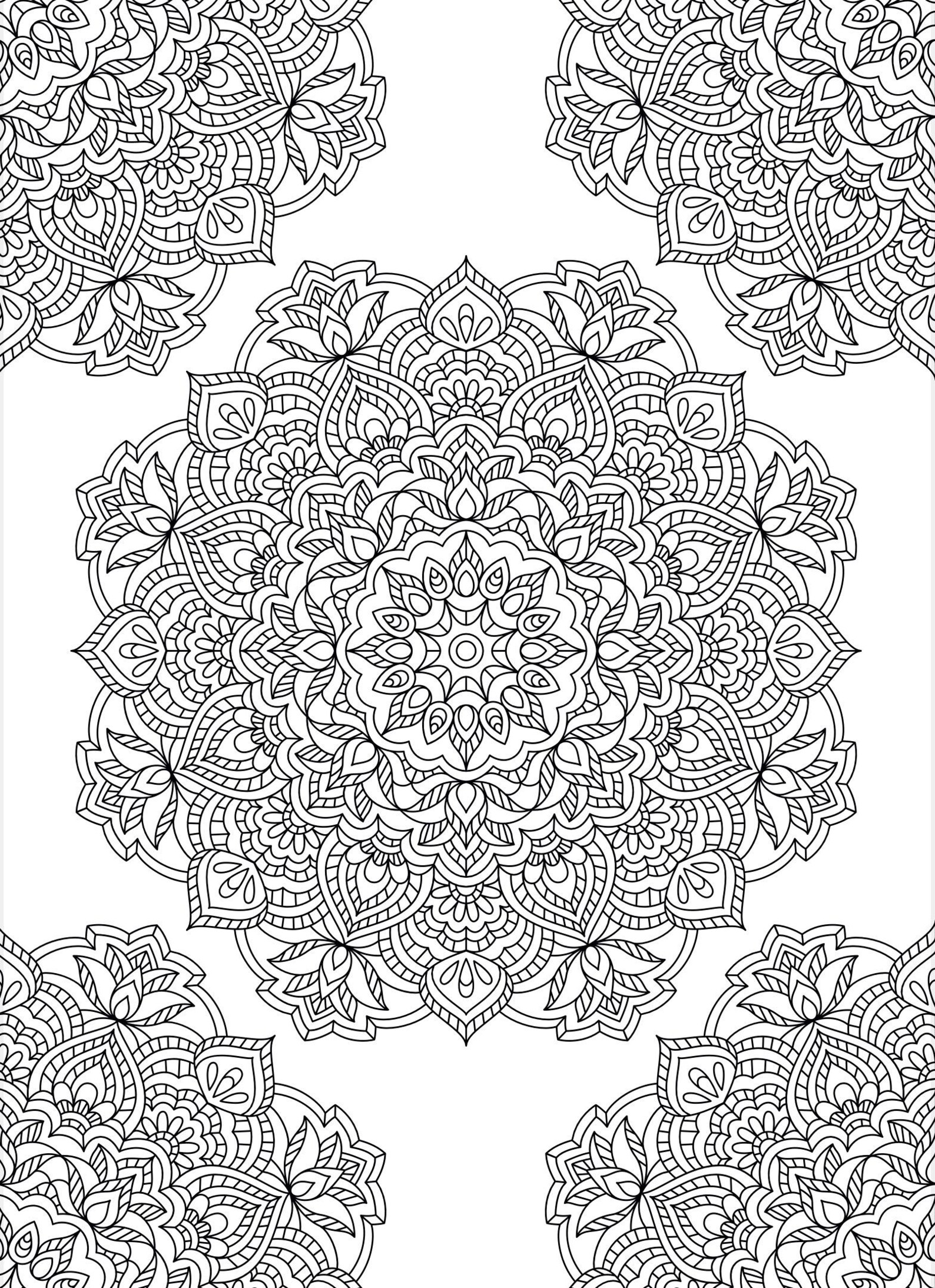 20 High-resolution Mandala Digital Prints, Printable Coloring Pages ...
