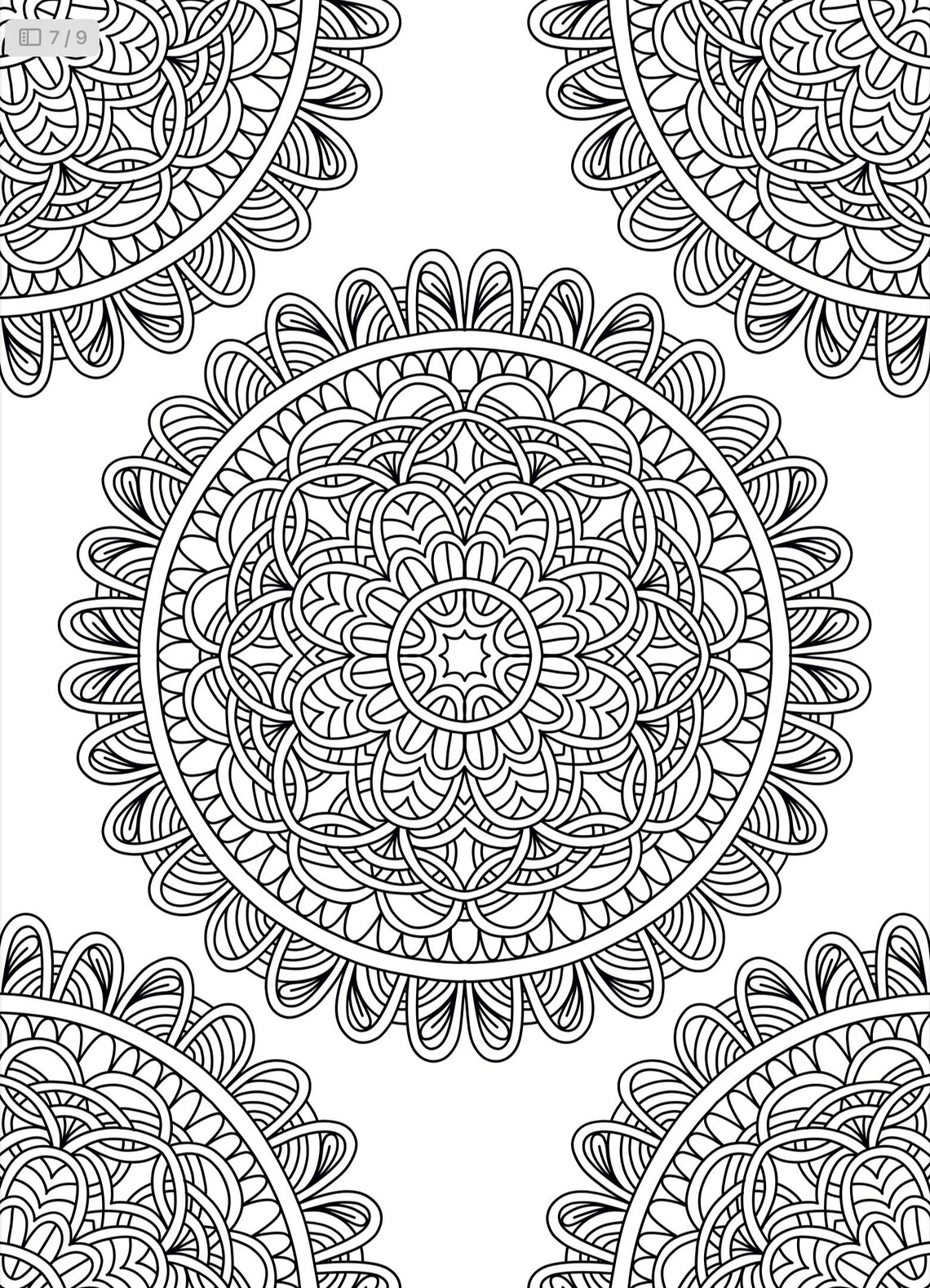 20 High-resolution Mandala Digital Prints, Printable Coloring Pages ...