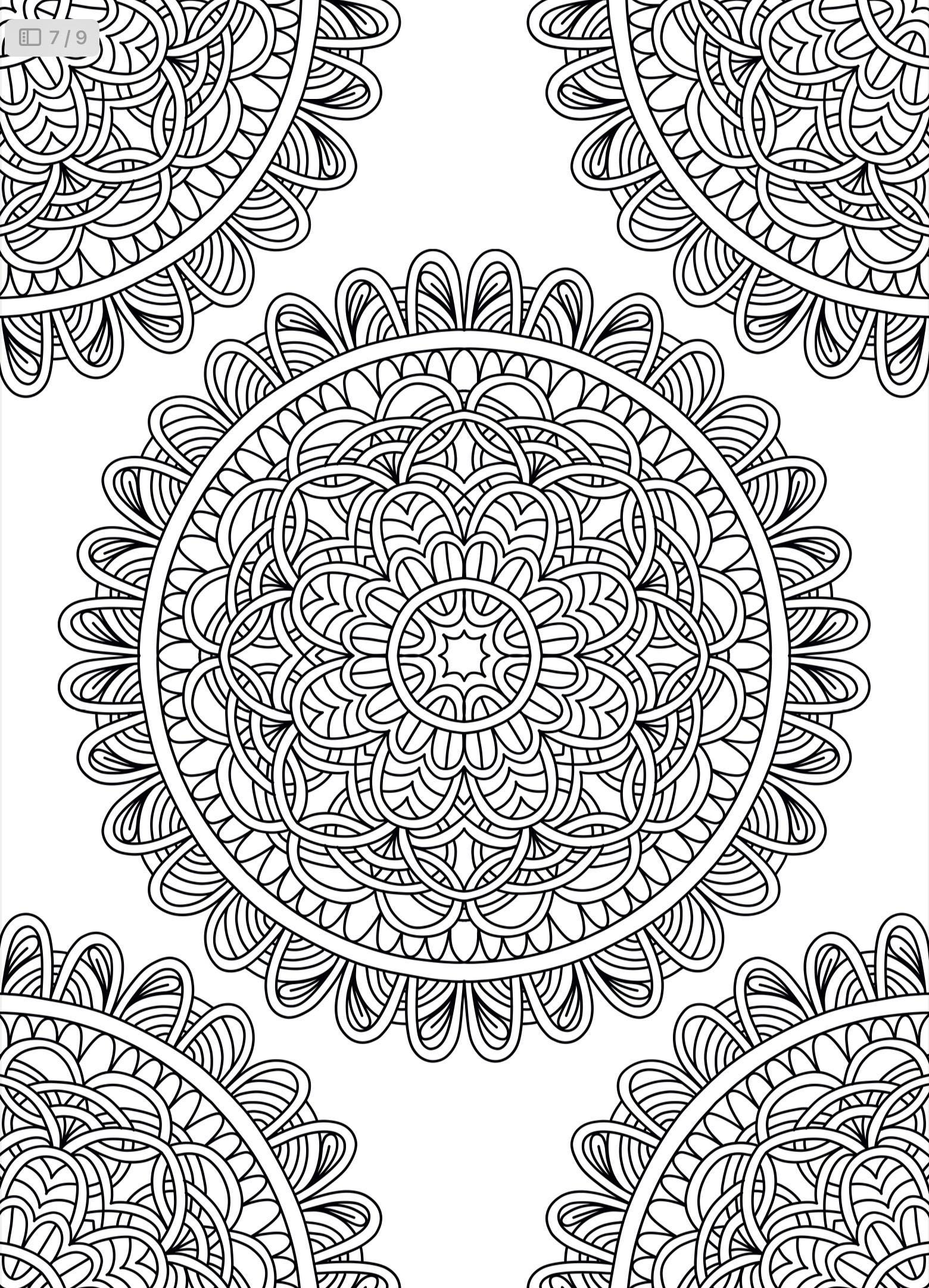20 High-resolution Mandala Digital Prints, Printable Coloring Pages ...