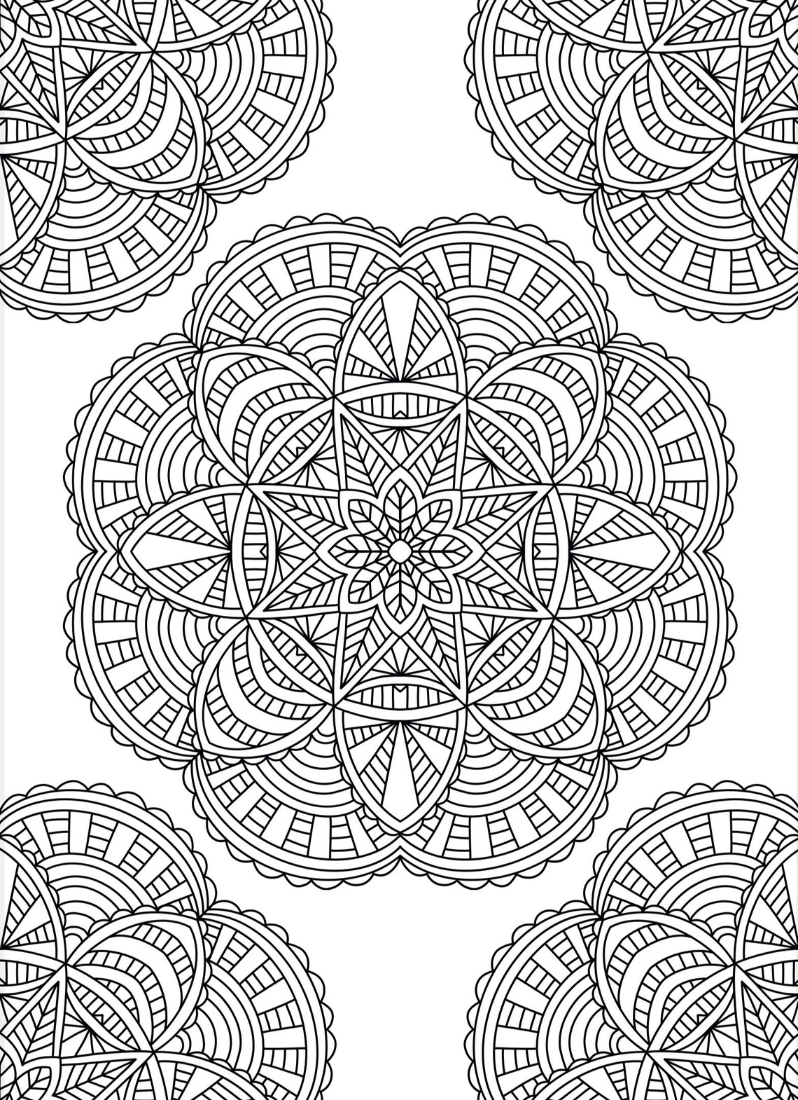 20 High-resolution Mandala Digital Prints, Printable Coloring Pages ...