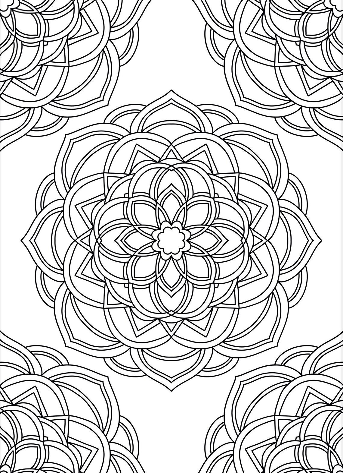 20 High-resolution Mandala Digital Prints, Printable Coloring Pages ...