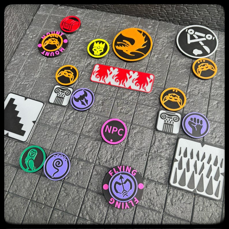 Dnd Mystery Character Tokens – 3D Printed Dungeon Master Gift - Etsy