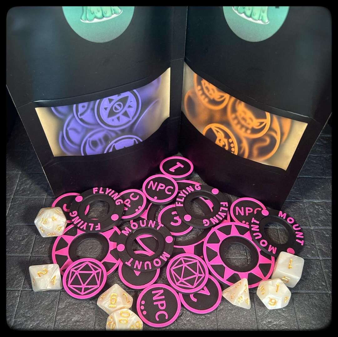 3D Printed DM Utility Token Set – Dnd, Pathfinder, Heroquest - Etsy