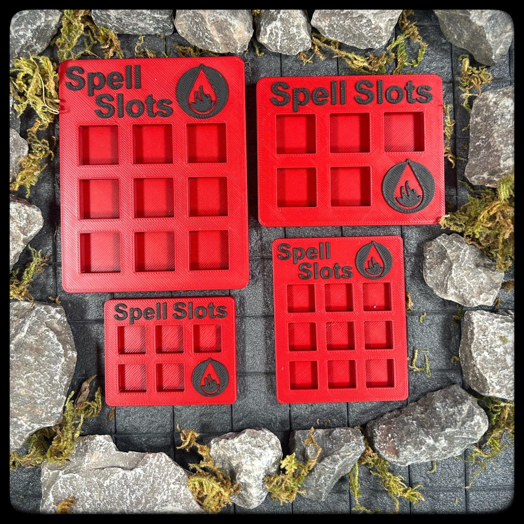 3D Printed Sorcerer Spell Tracker - Dnd Accessory, Holds D6 Dice - Etsy