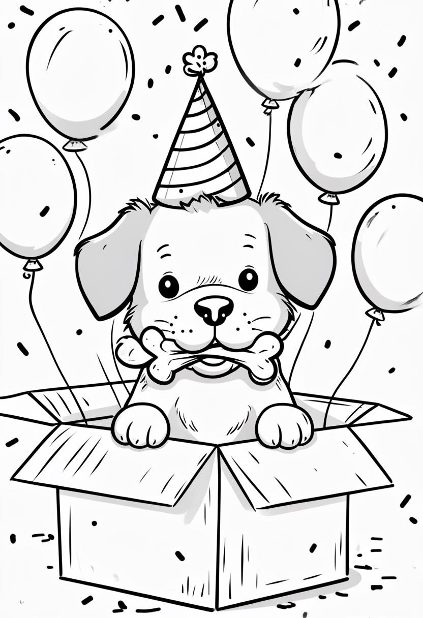 Puppy Coloring Pages - Etsy