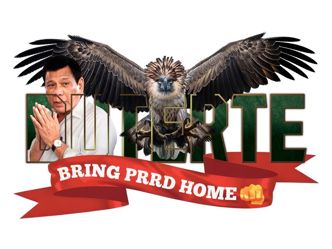 Duterte and Philippine Eagle Digital Art - Political Poster - High ...