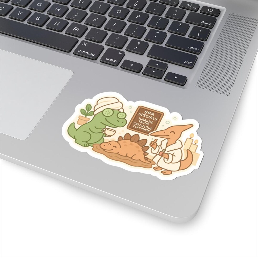 Dinosaur Spa Day Sticker | Jurassic Dino Lover Gift - Etsy