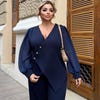 Modest Formal Suit,satin Suit,blazer and Pant Women Suit,dried Rose ...