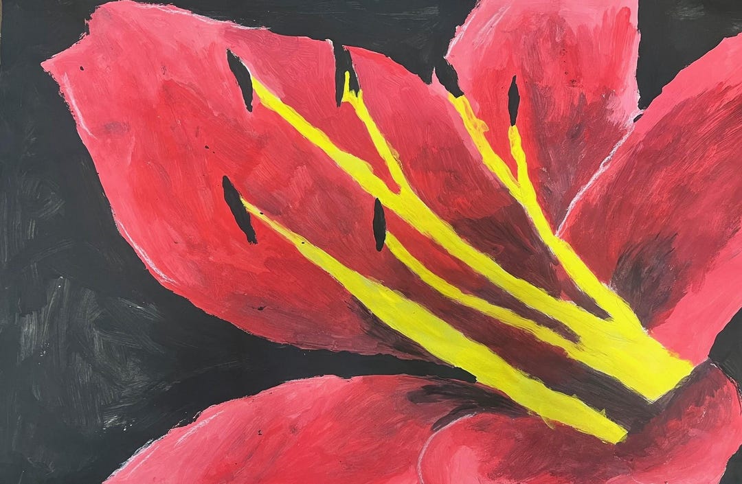Georgia O'keeffe Spring Flowers Painting Lesson Primary Students - Etsy