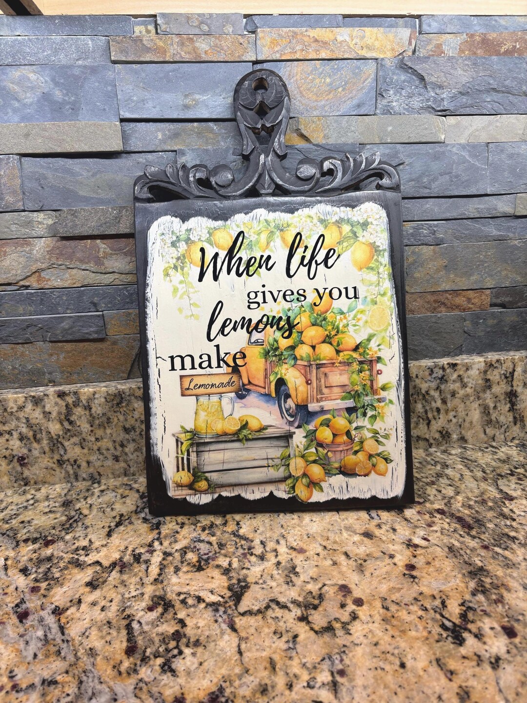 Lemons - Hand Painted Cutting Board - Etsy