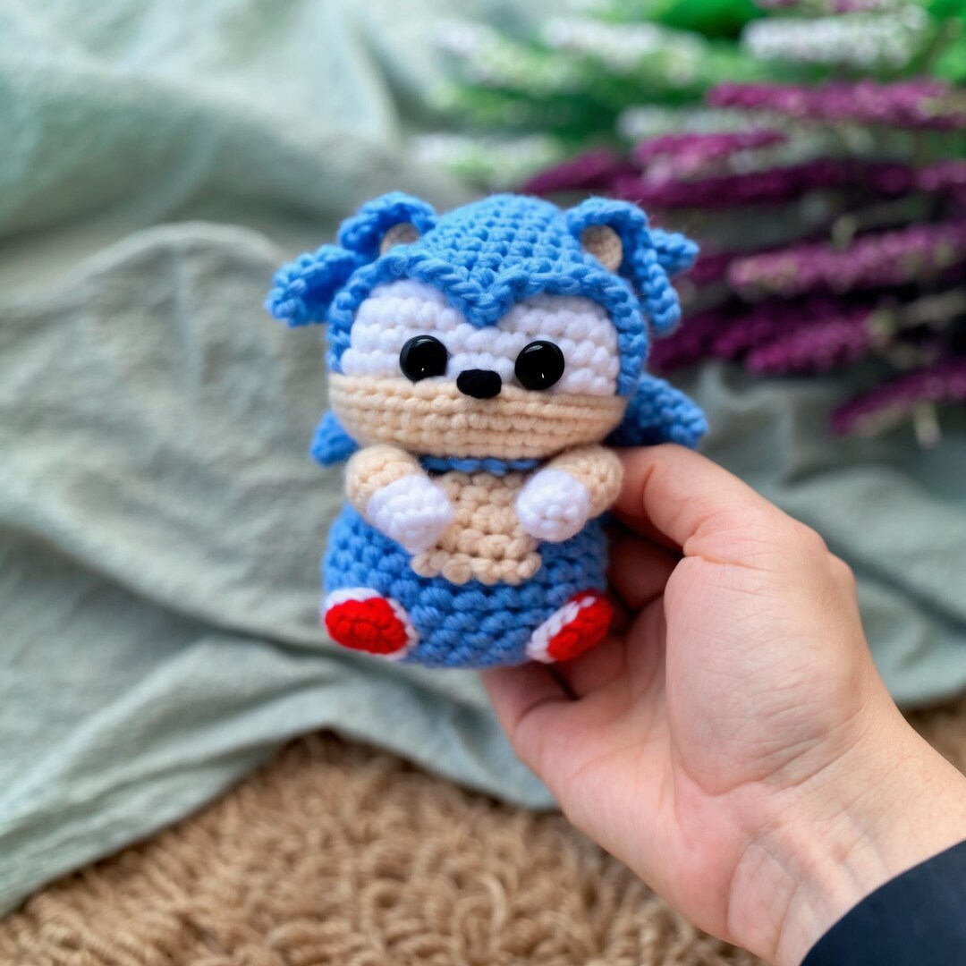Knitting Pattern – Sonic the Hedgehog Crochet Plush | Amigurumi PDF ...